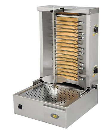 Gyros grills : Electric gyros Grill – 600-mm-high spit - 25 kg of meat